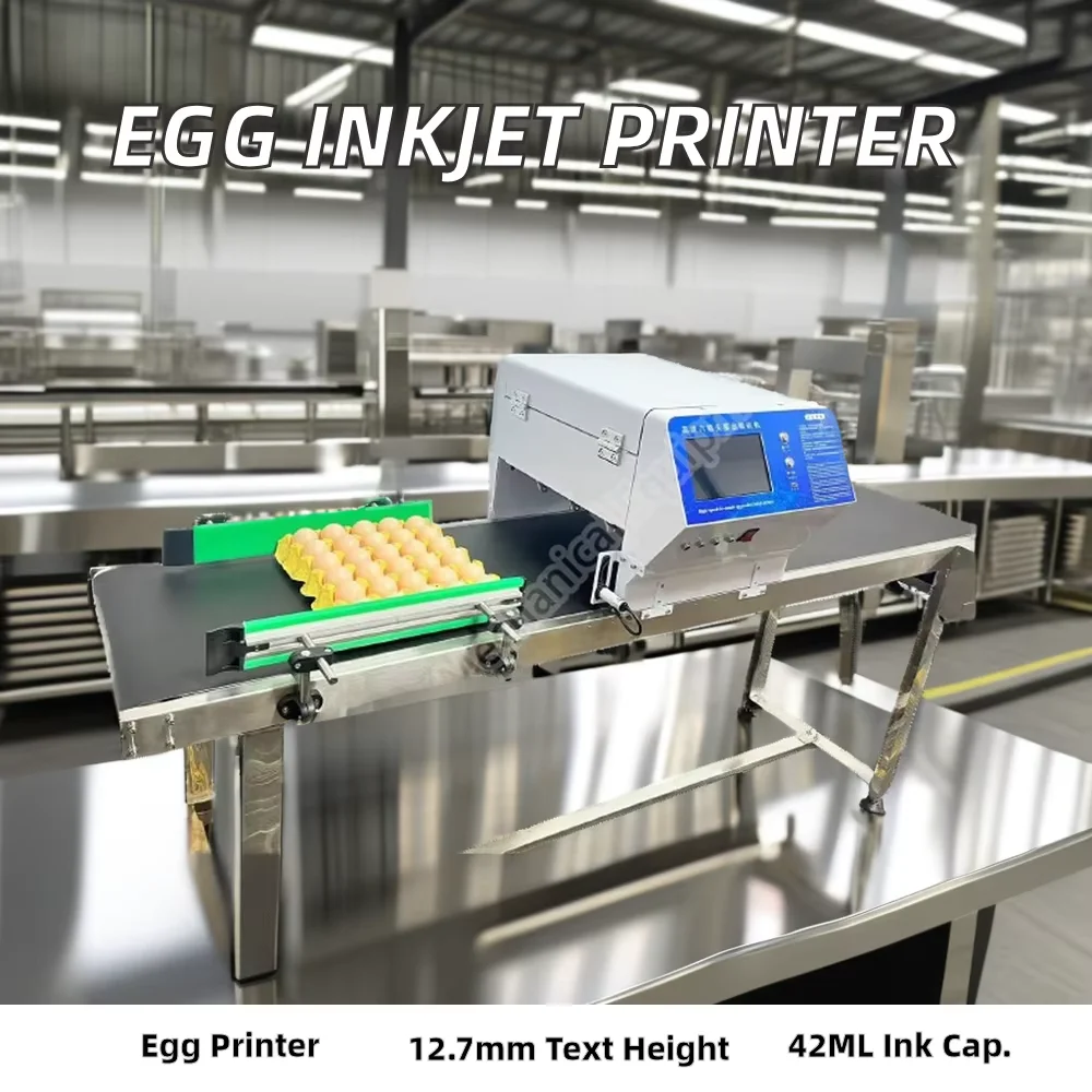 Inkjet Egg Stamping Printer Machine Egg Date logo Stamping Machine Egg ...