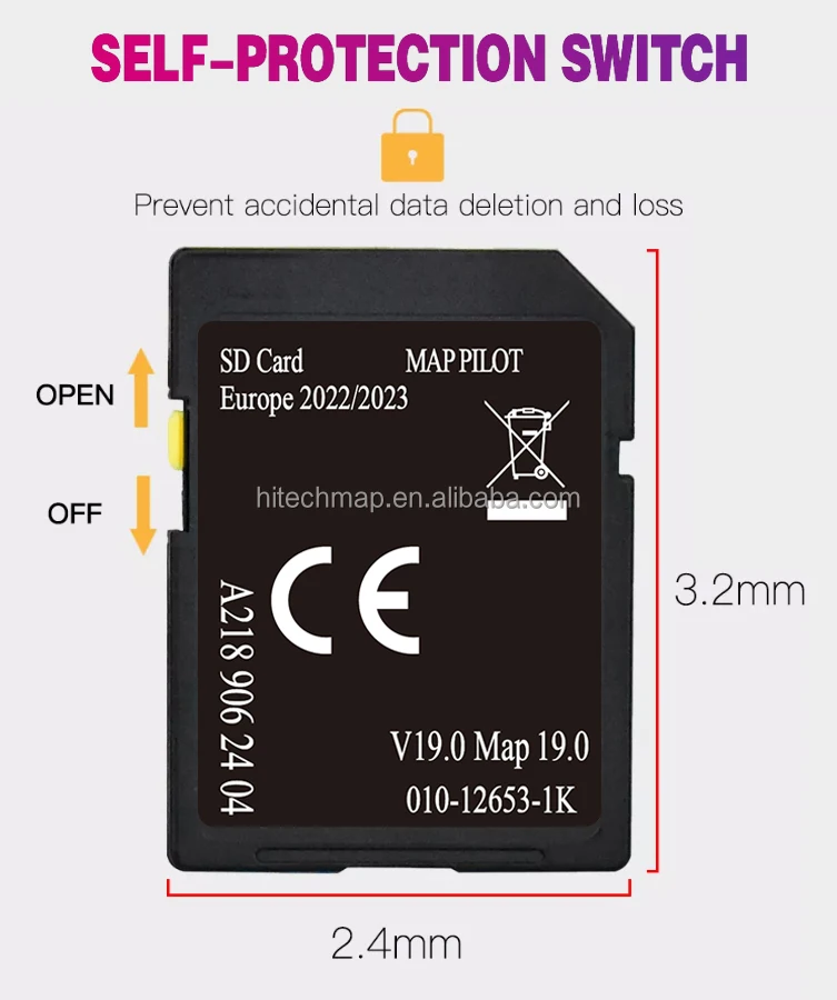 32GB Custom Change CID SD Memory Card for Car GPS Navigation