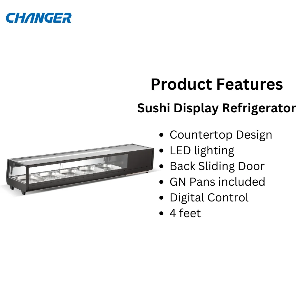 Sushi Countertop Display Refrigerator - Commercial Showcase