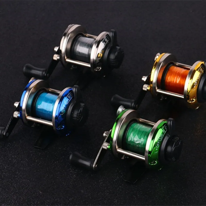 Tf10 Drum Wheel Ice Winter Fishing Small Plate Wheel Horizontal Black ...