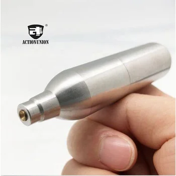Action Union Mini Unthreaded Empty 12g Co2 Cartridge Tank Refillable ...