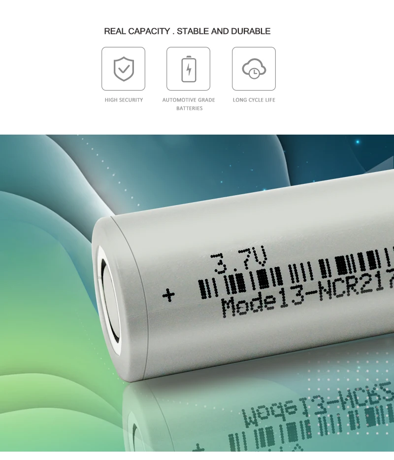 21700 3.7V 5000mah Lithium Battery - High Capacity for E-bikes