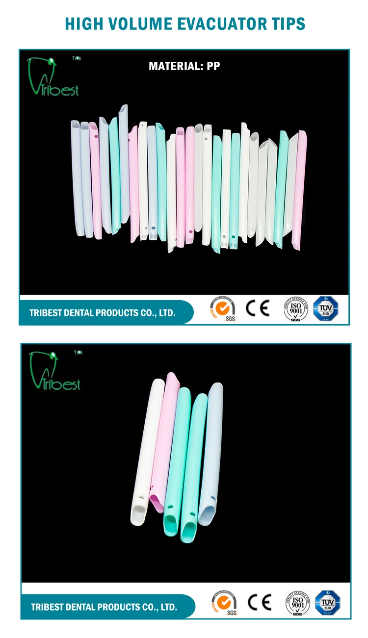 Plastic HVE Disposable Dental Tips - High Volume Suction