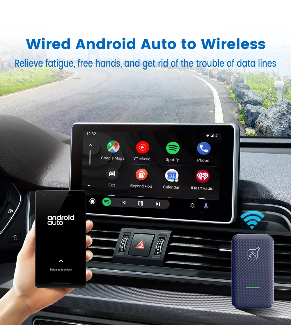 Carplay Wireless Adapter Android Carplay Box Android Universal Radio Ai ...
