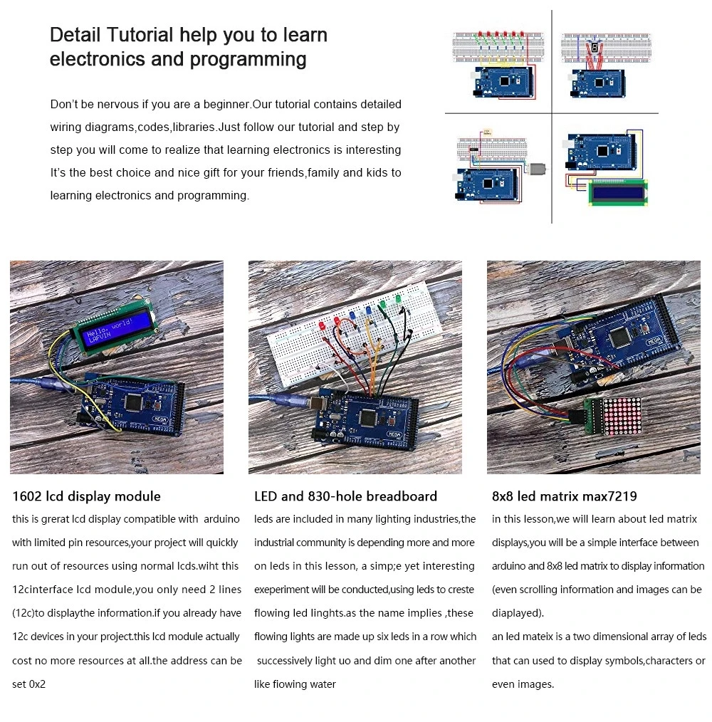 LAFVIN Mega 2560 Complete Starter Kit for Arduino - Tutorial