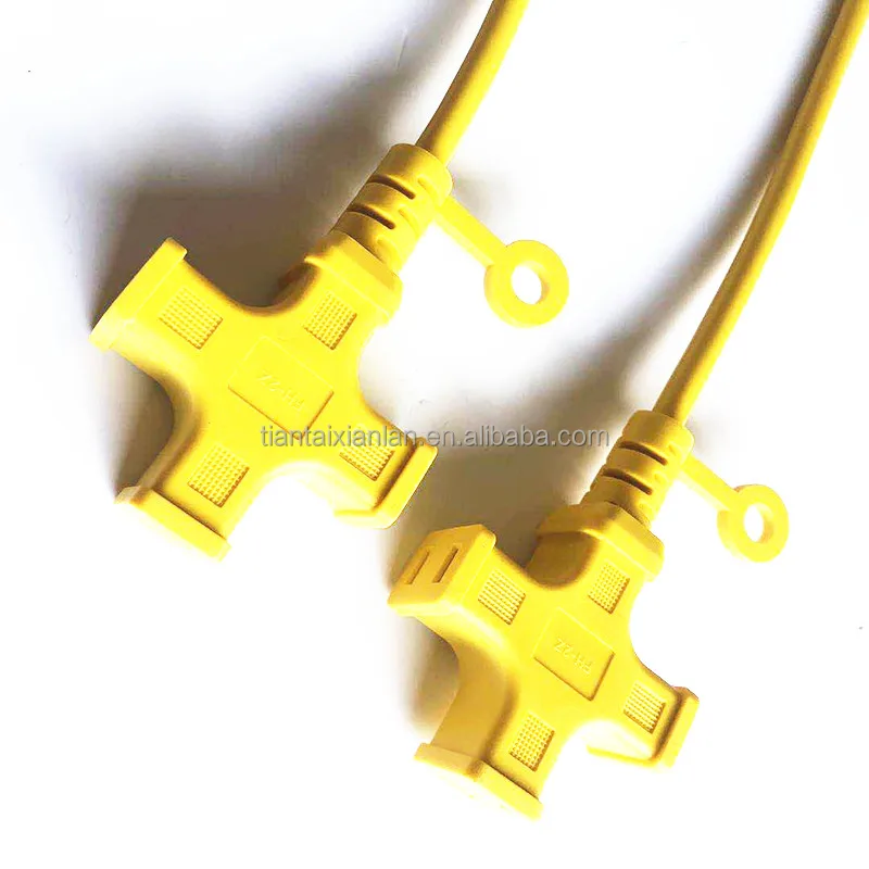 125v Japanese Lock Style Color Universal Pdu 6 Way Multiple Plug Socket ...