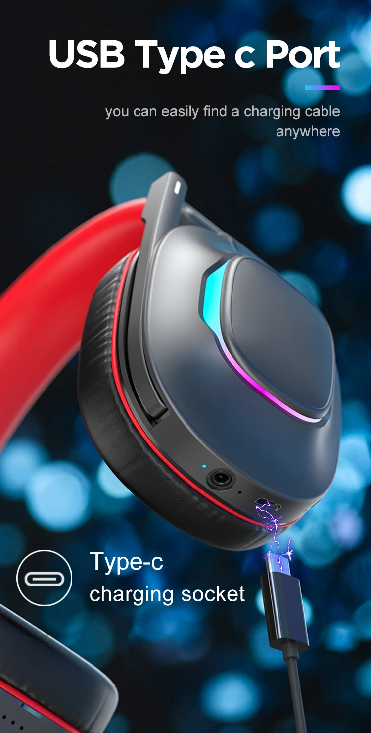 RGB Gaming Headset - OEM Manufacturer with Adjustable Mic