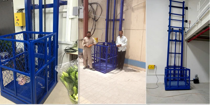Customized Small Cargo Lifts Elevator For Warehouse Building ...