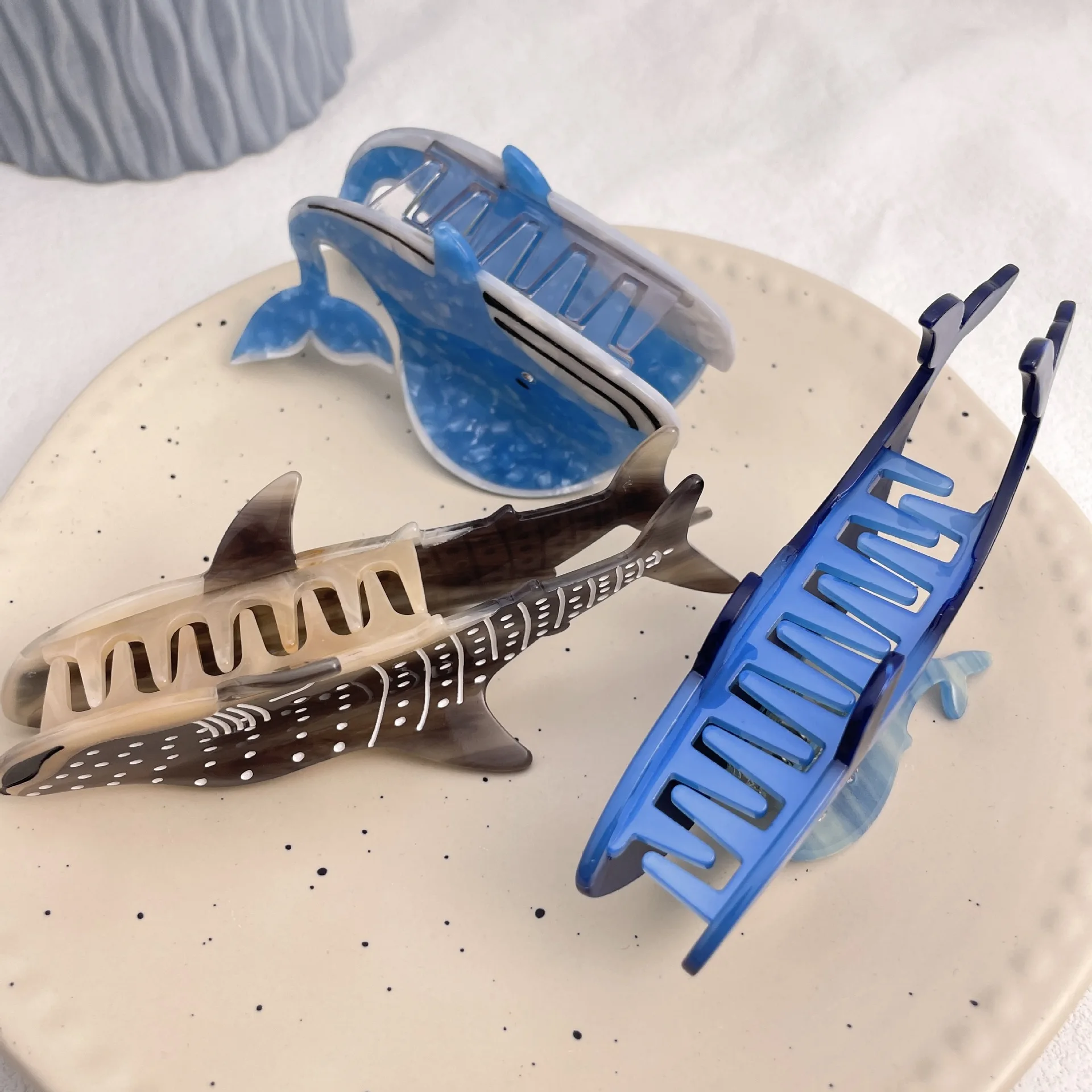 Yi YHJ Women's Hair Accessories Ocean Series Animal Whale Shark Grip ...