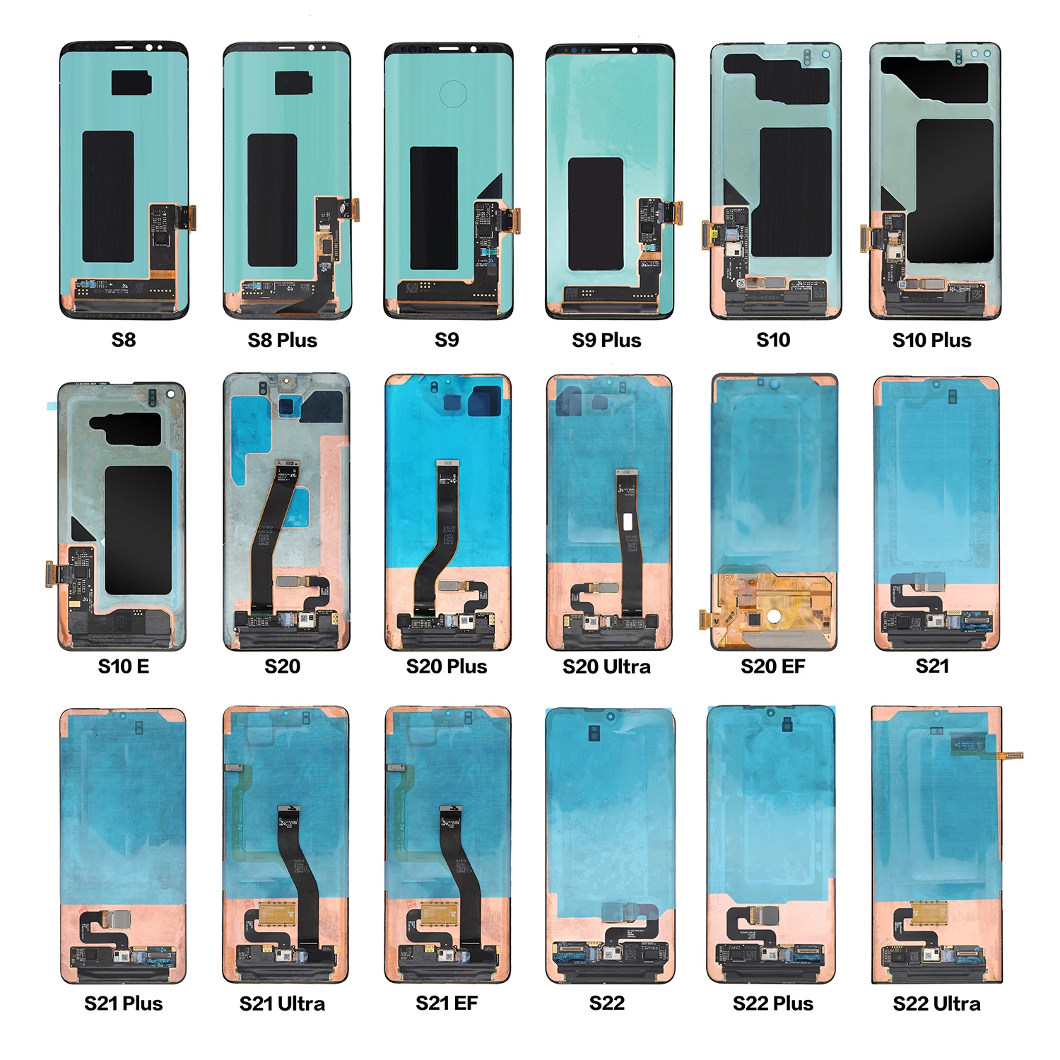 Oem Mobile Phone Lcds For Samsung S8 S9 S10 S20 S21 S22 S23 Plus Ultra ...