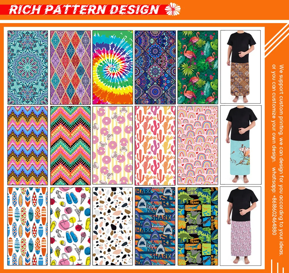 Batik Pareo Muslim Mens Malaysian Sarong - In-stock