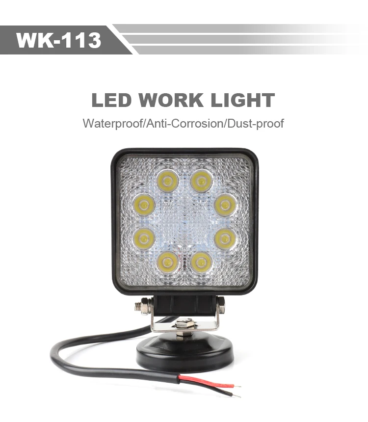 7 Leds Offroad Light Bar 10-40v 24w Led Flood Light Truck Tractor Suv ...