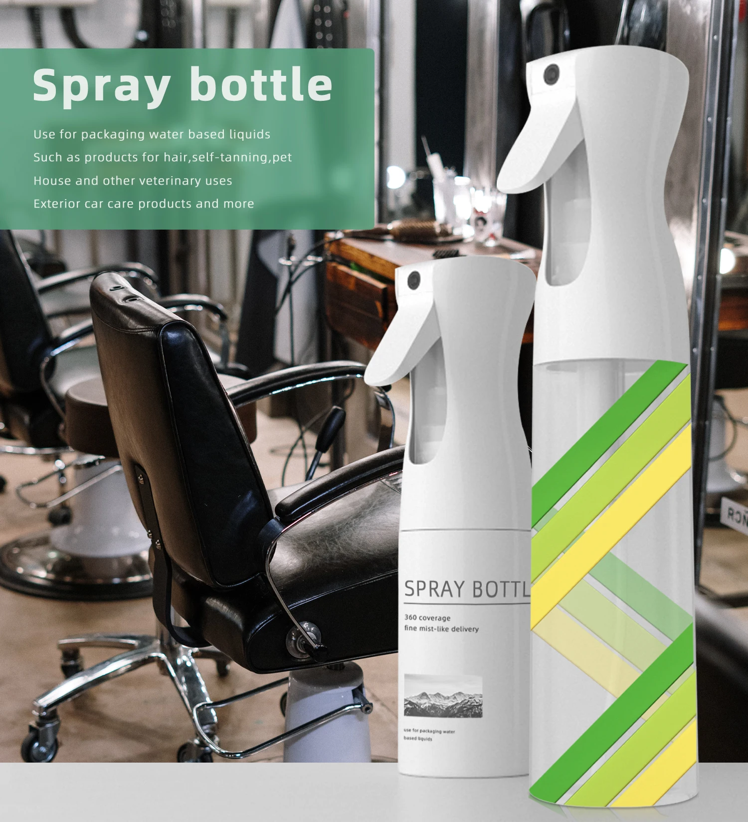 Empty Continuous Hair Spray Bottle Empty High Pressure Continuous Spray ...
