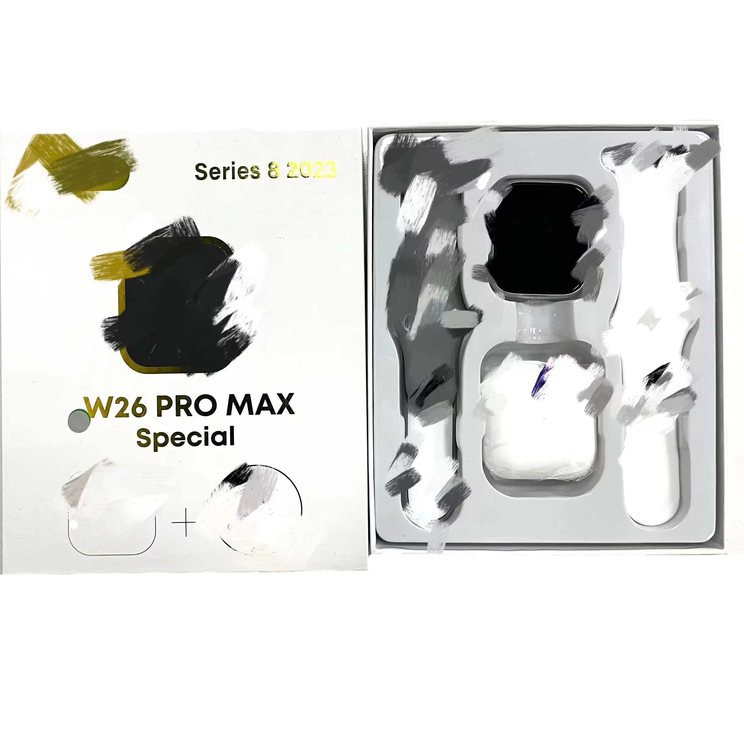 Hot Sell 2 In 1 Smart Watch W26 Pro Max 1.44 Inch Touch Screen Series 8 ...