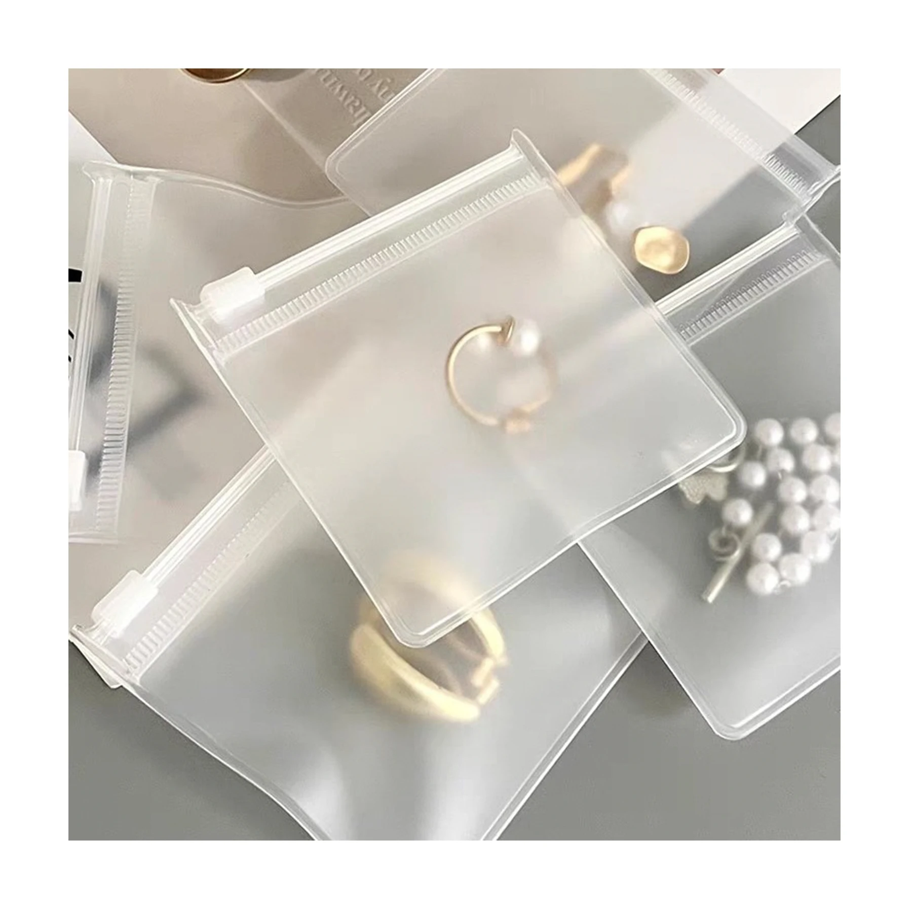 Xixicustom Logo Frosted Zipper Bag Eva Ziplock Frosted Set Pouch Clear ...