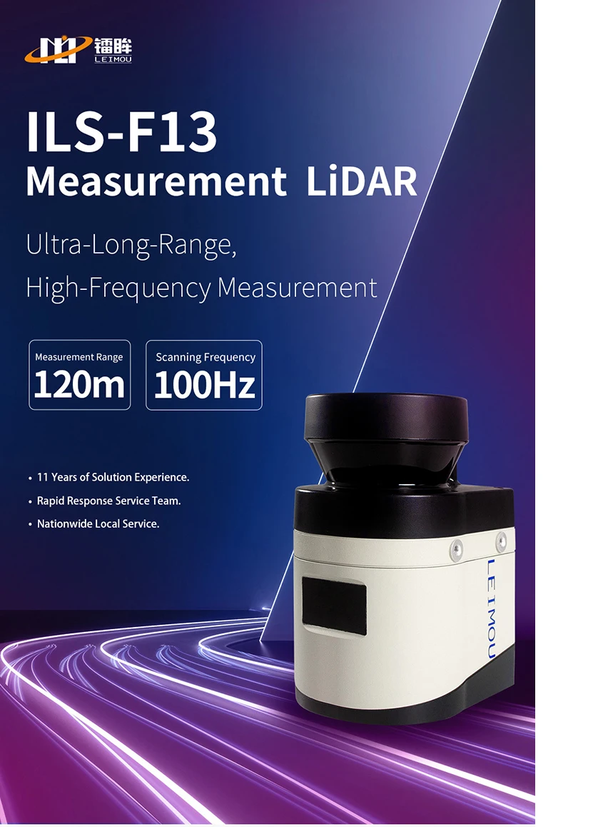 Industrial Grade Lidar Sensor with 120m Range & 100hz Speed