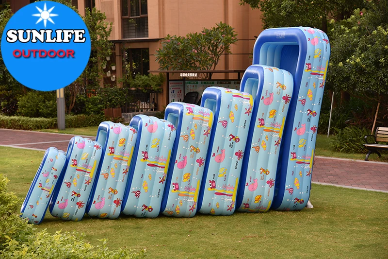 Family Kids Inflatable Swimming Pool,1.3~3m Long Inflatable Pool For ...