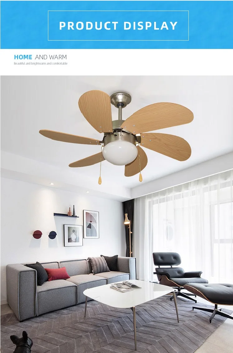 Jiangmen Factory 30/42 Inch LED Decorative Ceiling Orbit Fan with MDF ...