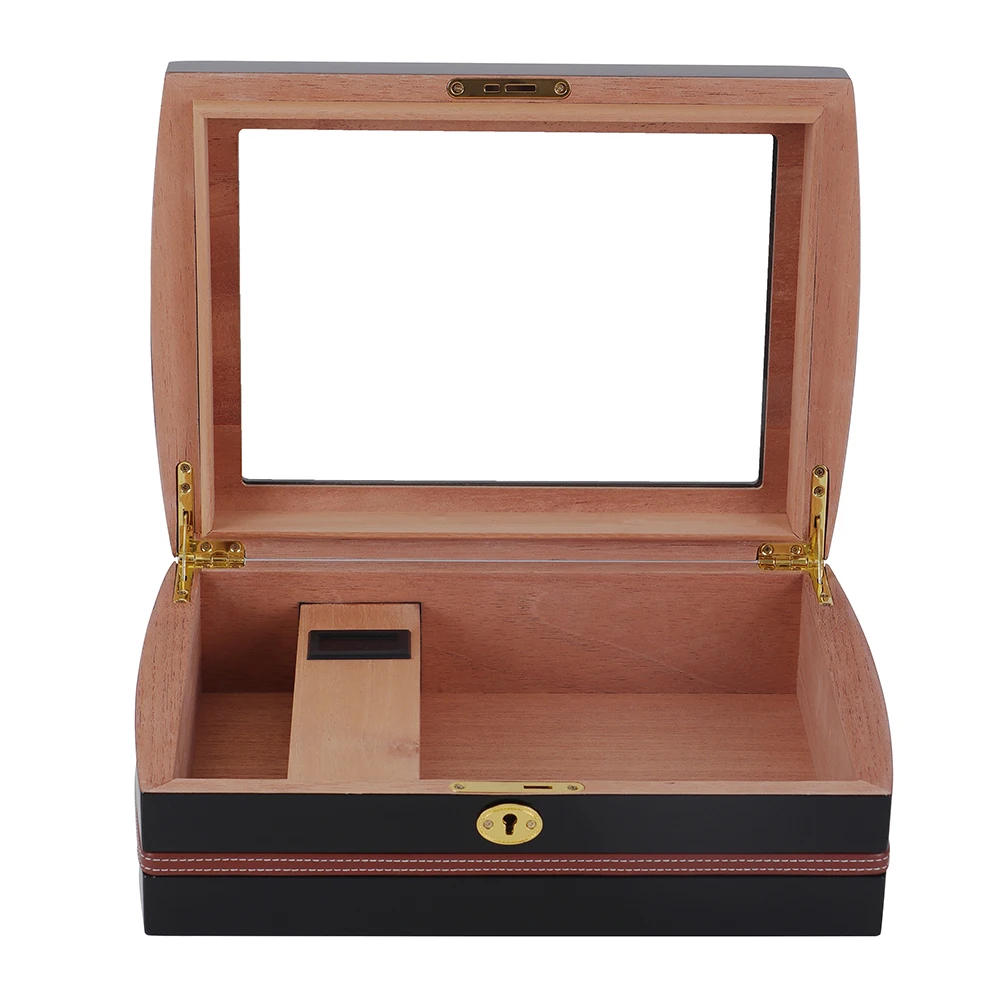 Solid Wood Cigar Humidor Box Case Wooden Cigar Humidor - Buy Cigar ...