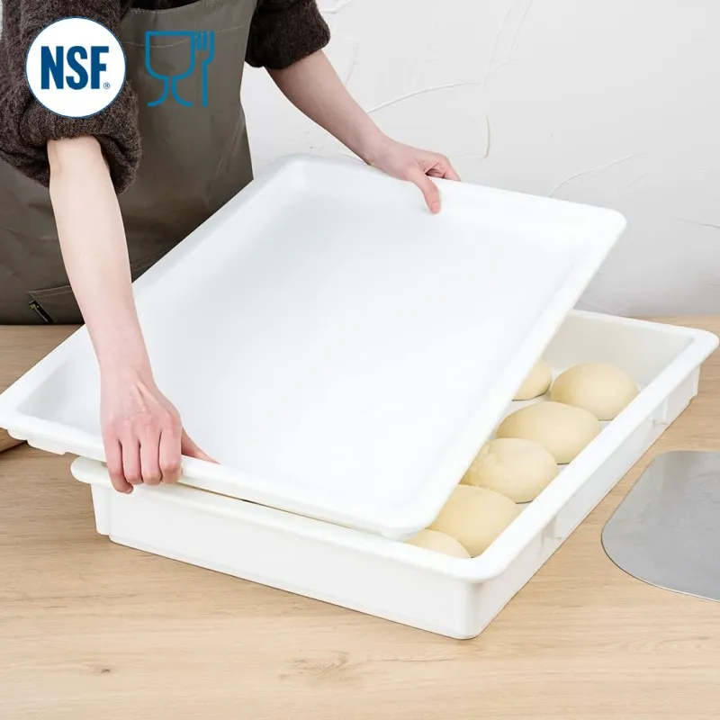 Plastic Polypropylene Bakery Pizza Trays Bread Case Transport Proofing ...