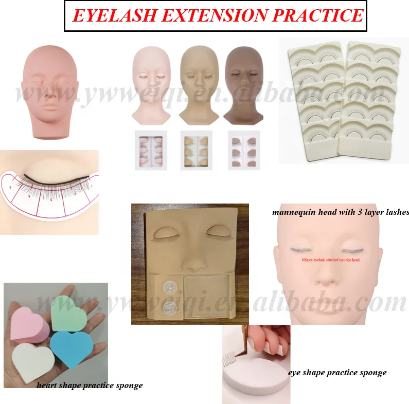 New Eyelid Shape Sponge Eye Shape Latex Sponge For Lash Extension ...