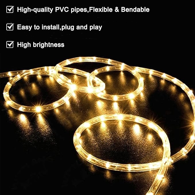 D13 Round LED Rope Light IP65 Rating for Landscape Lighting Design and ...