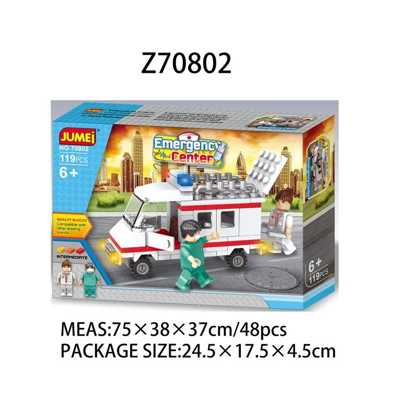 Customized Construction City Hospital Bricks,Assemble Building Blocks ...