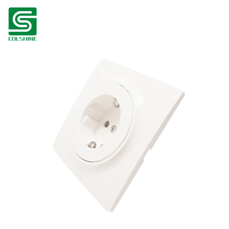 Flush Wall Mounted 16a Eu Standard Pc Plastic Material German Schuko 2 ...