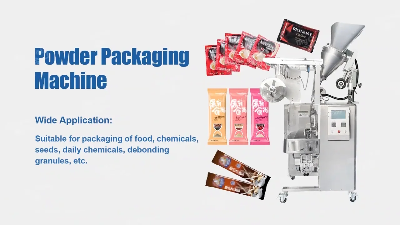 My Servo Form Sachet Fill Sugar Grinded Coffee 3 Side Seal Package ...