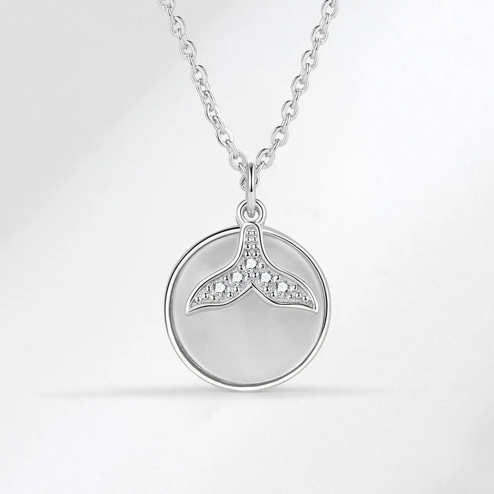 Korean Beauty Fishtail Necklace Female Niche Design Luxury Shell ...