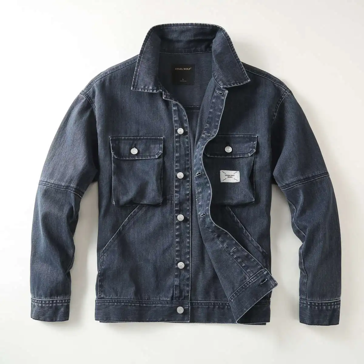 Alibaba.com: Casual Gangster Handsome Denim Clothing 2024 Fall Fashion ...