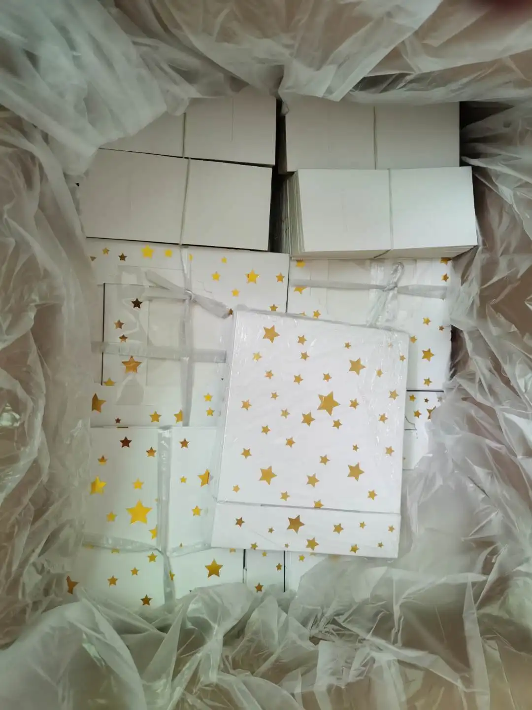 White Fancy Paper Cardboard Empty Window Mix Sweet Candy Biscuits ...