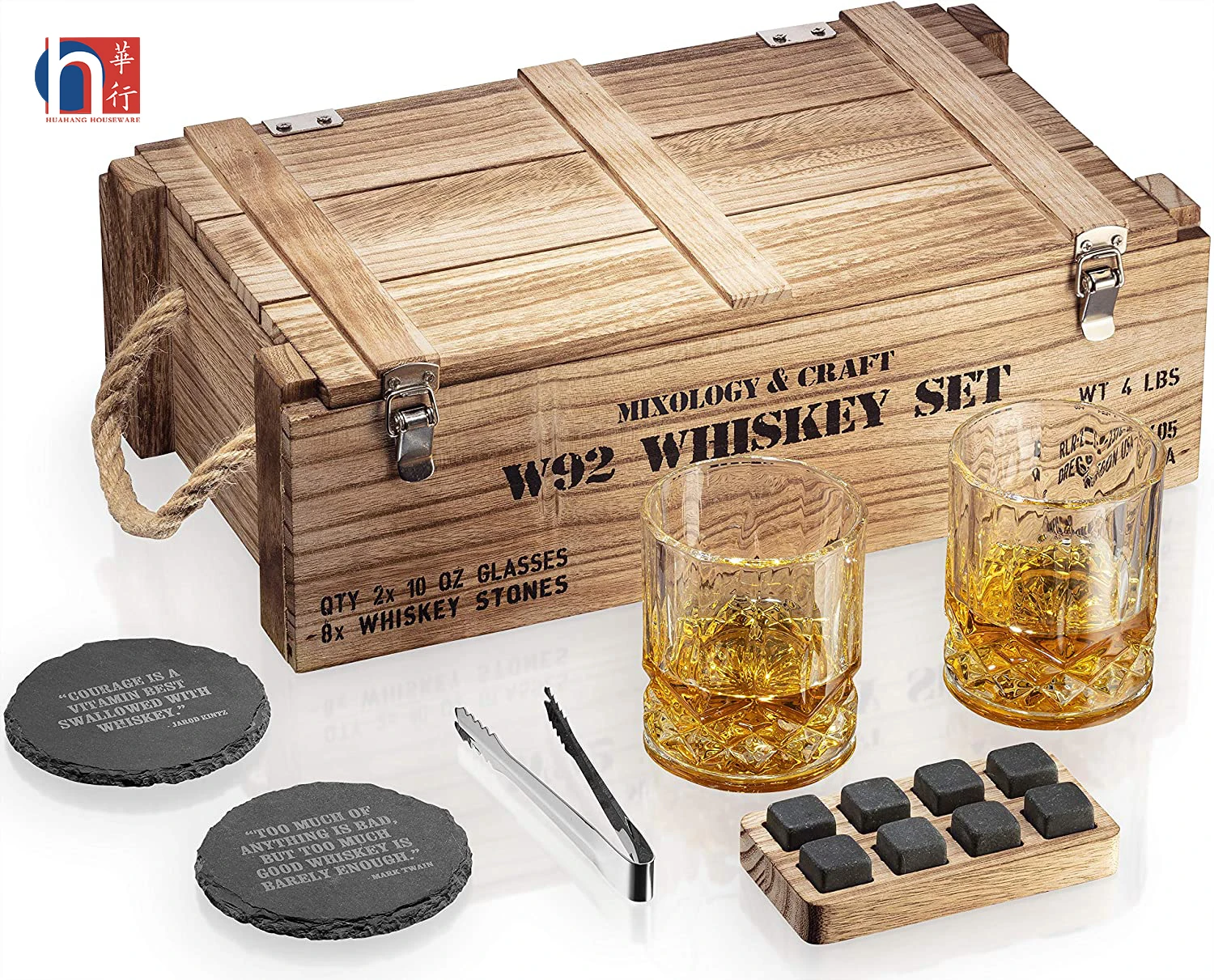 Custom Whiskey Glass And Granite Whiskey Rocks Chilling Stones Army ...