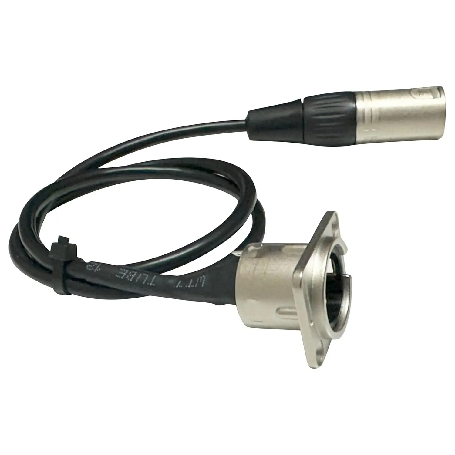 D Type 3 Pin XLR Male Chssis to 3 Pin XLR Male Connector