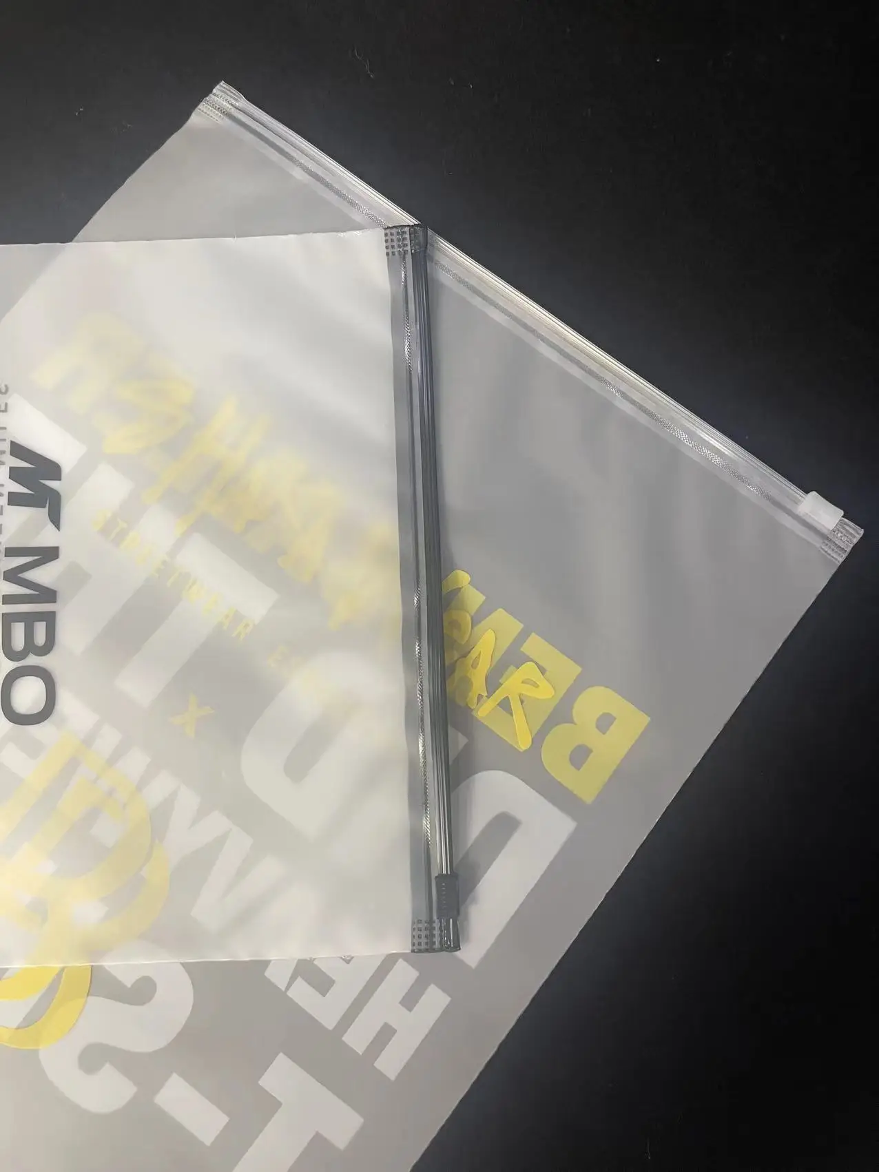 Custom Eco Friendly CPE Matte Zip Lock Bag with Slider