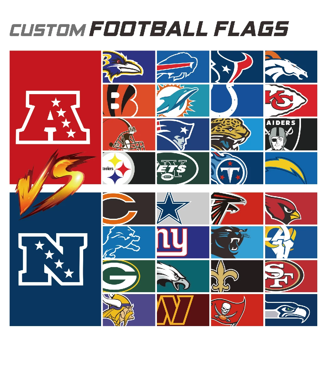 NFL American Football Outdoor Team Banners 3x5ft Custom Germany ...