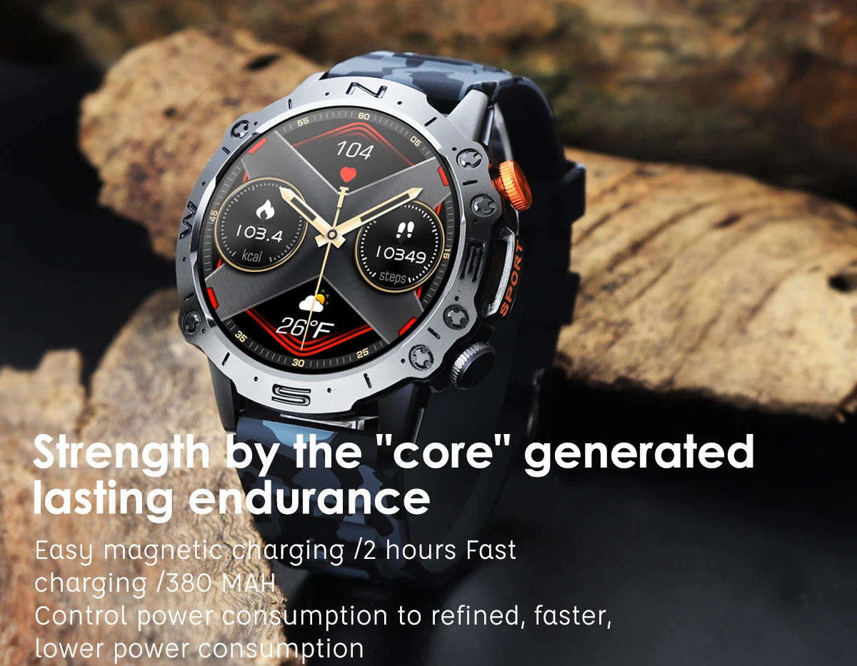 K59 Sport Smart Watch - 1.43inch AMOLED, Long Battery Life