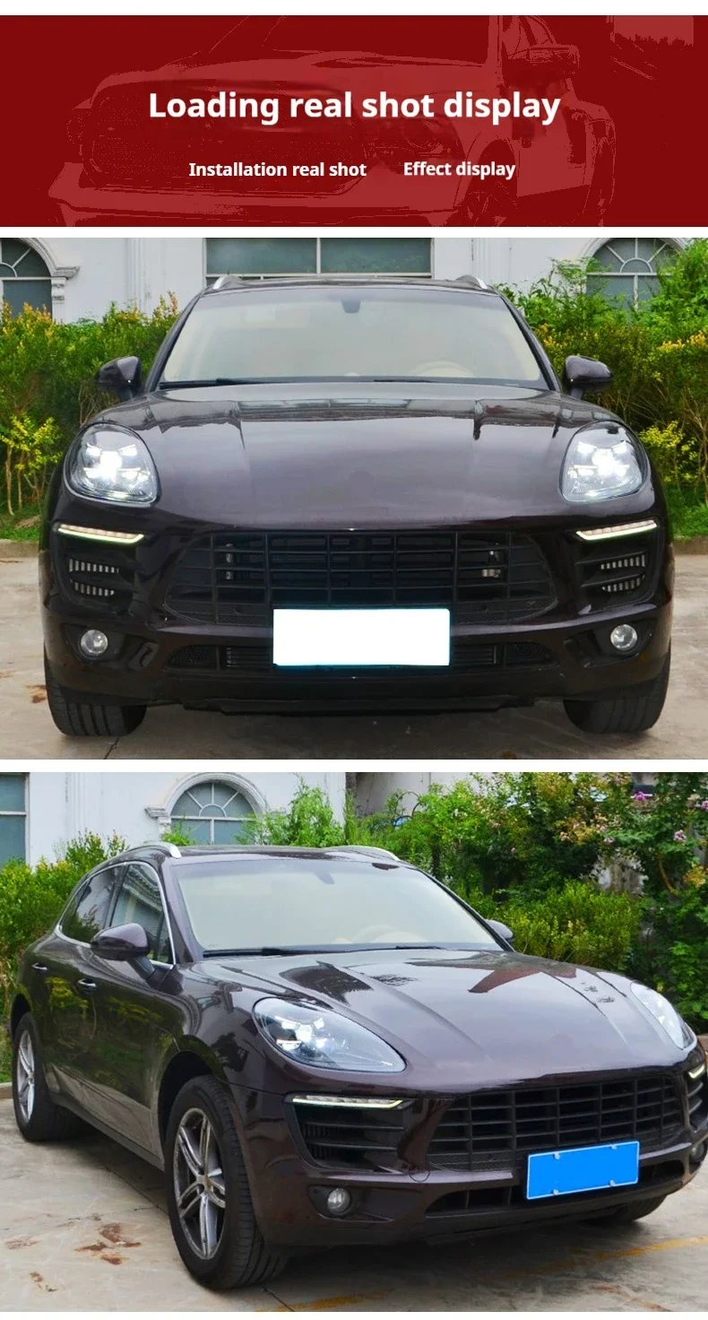 FT Car Lights for Porsche Macan Headlights 2014-2022 Macan LED Projetor ...