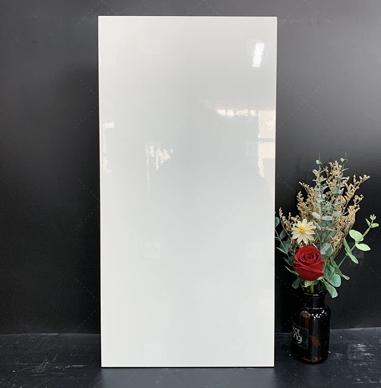 300x600 Pure Super White Glossy Ceramic Tiles for Bathrooms