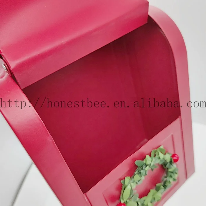 Christmas Decorative Metal Mailbox - Sturdy & Stylish