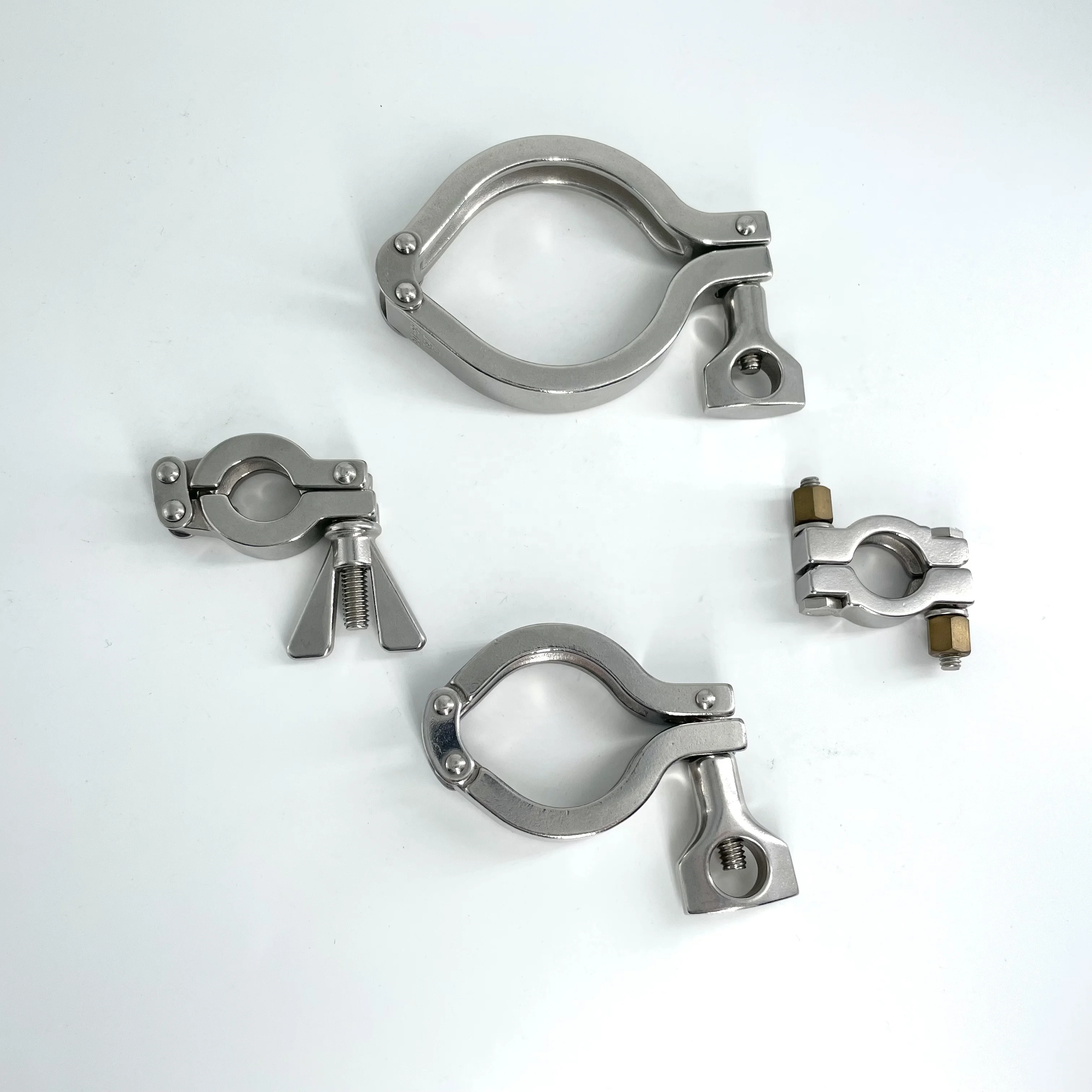 SS304 Sanitary Stainless Steel 13MHP Pipe Clamp - Durable ...