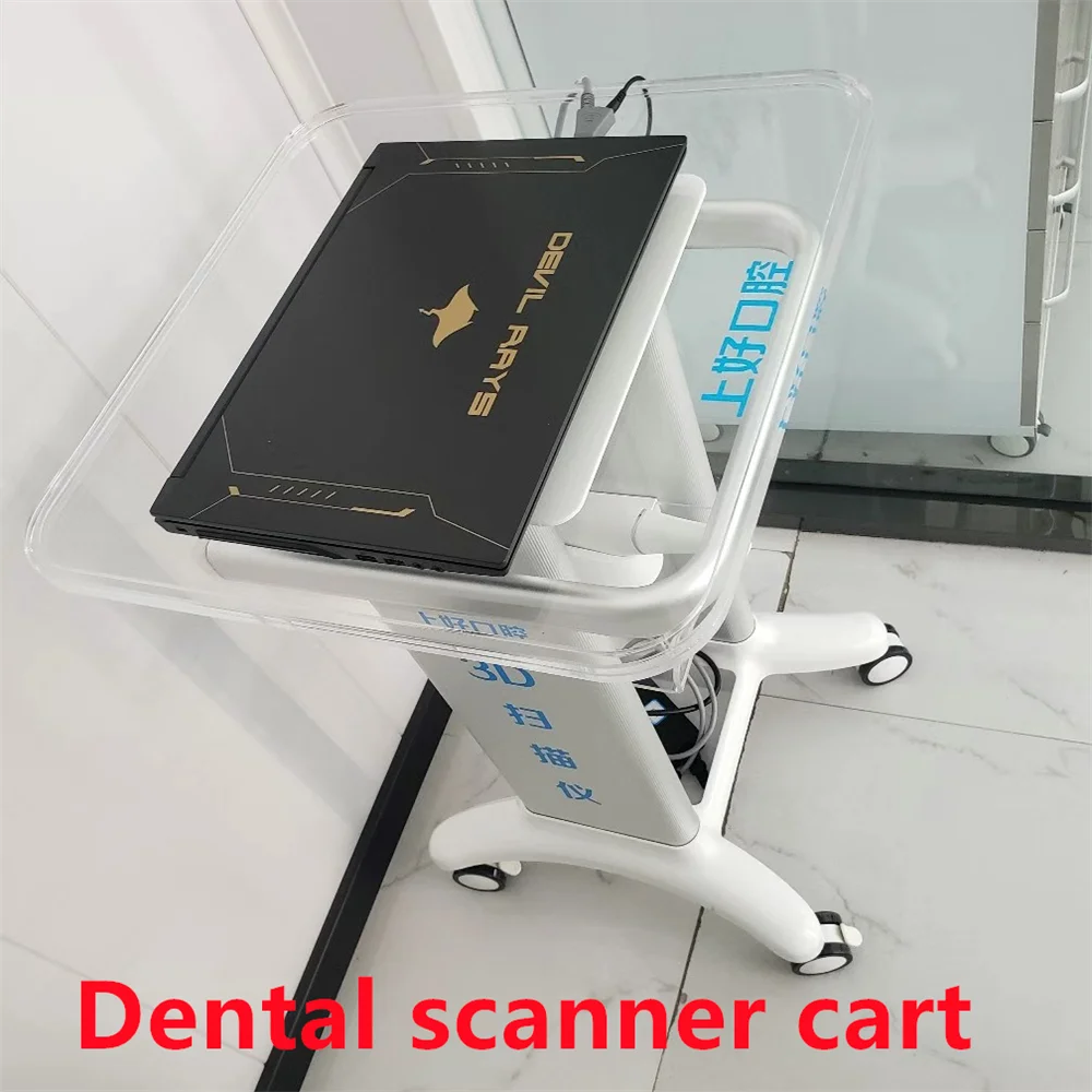 Hot Sale 2 Drawers Laptop Computer Trolley Cart Dental Clinic Oral ...