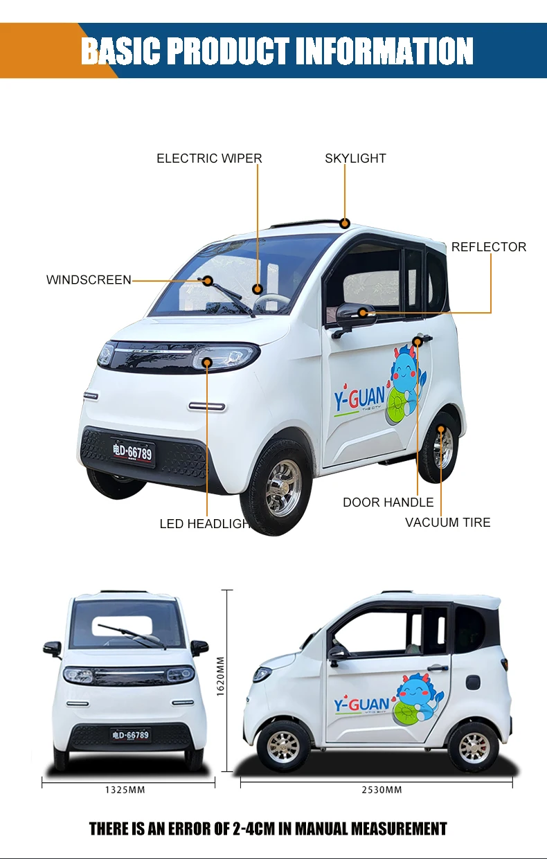 Mini Electric Car Wagon - Mobility Scooter with Single Drive Motor