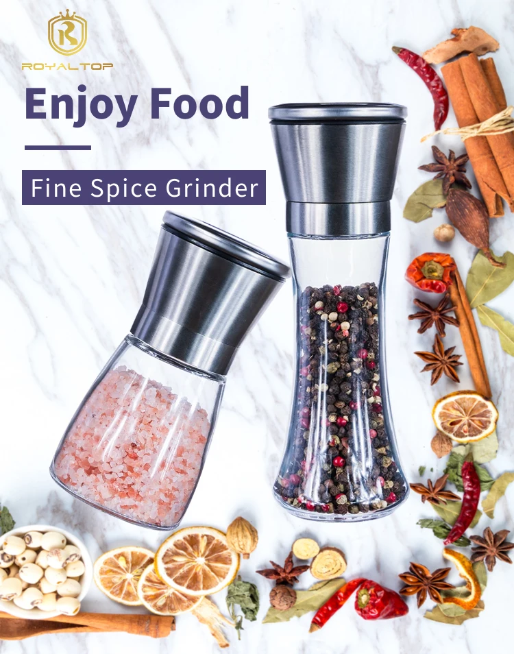 Kitchen & Tabletop Adjustable Spice Shaker Stainless Steel Salt and ...