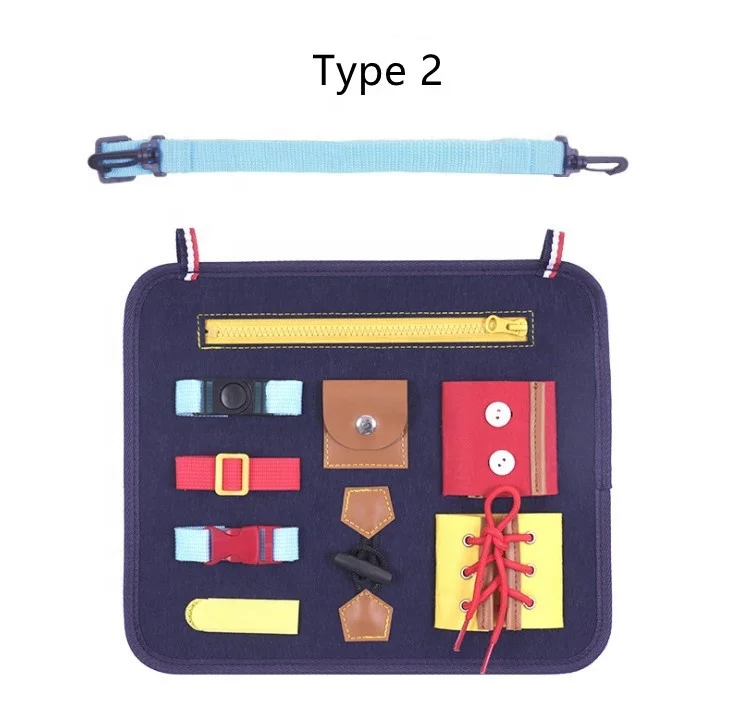 Wholesale Foldable Sensory Felt Toys Bus Busy Board For Toddler Diy ...