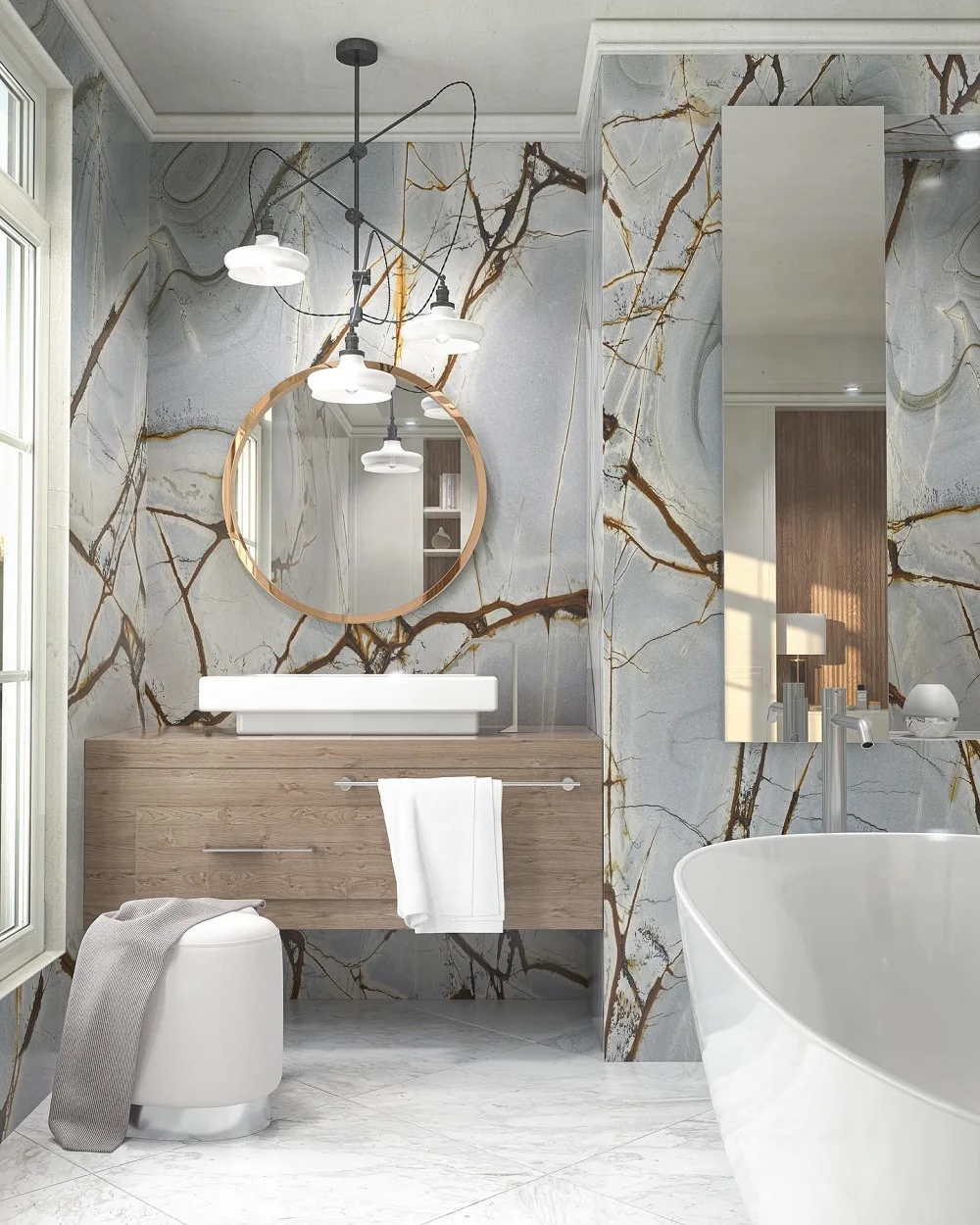 Yushi Marble Blue Roma Quartzite Slab Good For Wall Tiles And ...