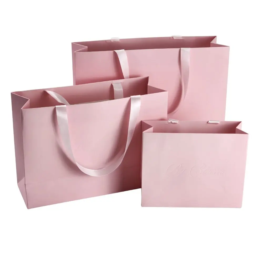 Entry Lux Custom Embossed Logo Printing With Your Own Logo Ribbon Pink ...
