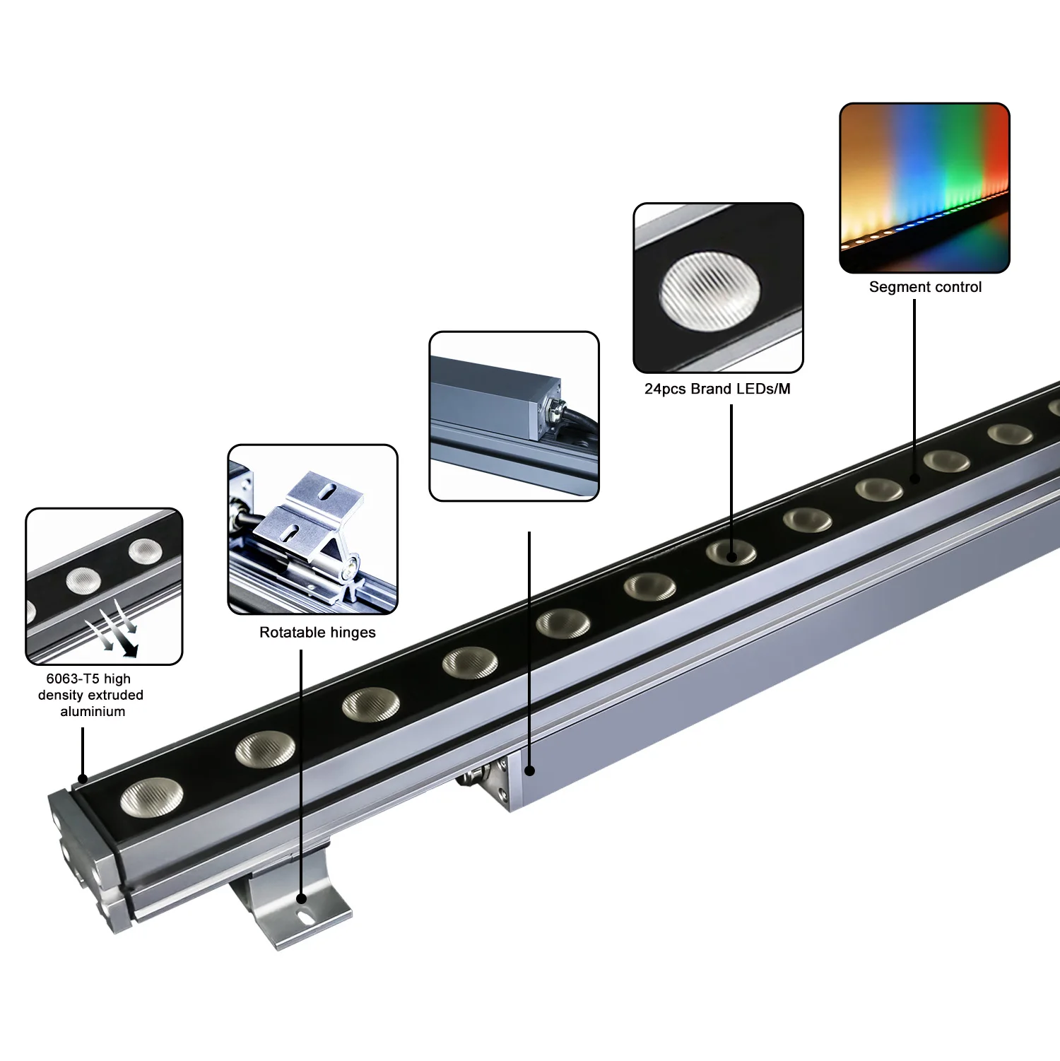 Outdoor Rgbwic/running Water Linear DMX Controlled Lights