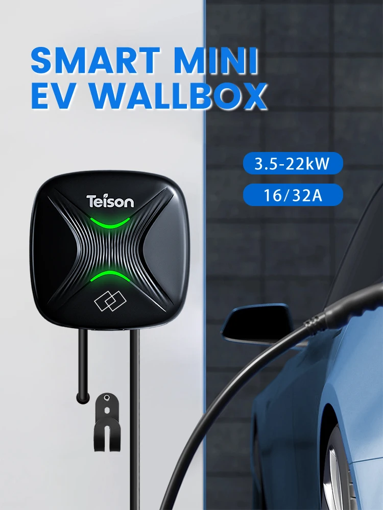 Teison Residential EV Charger 1 Phase 7KW 32A Type 1&2 Plug OCPP Wifi ...