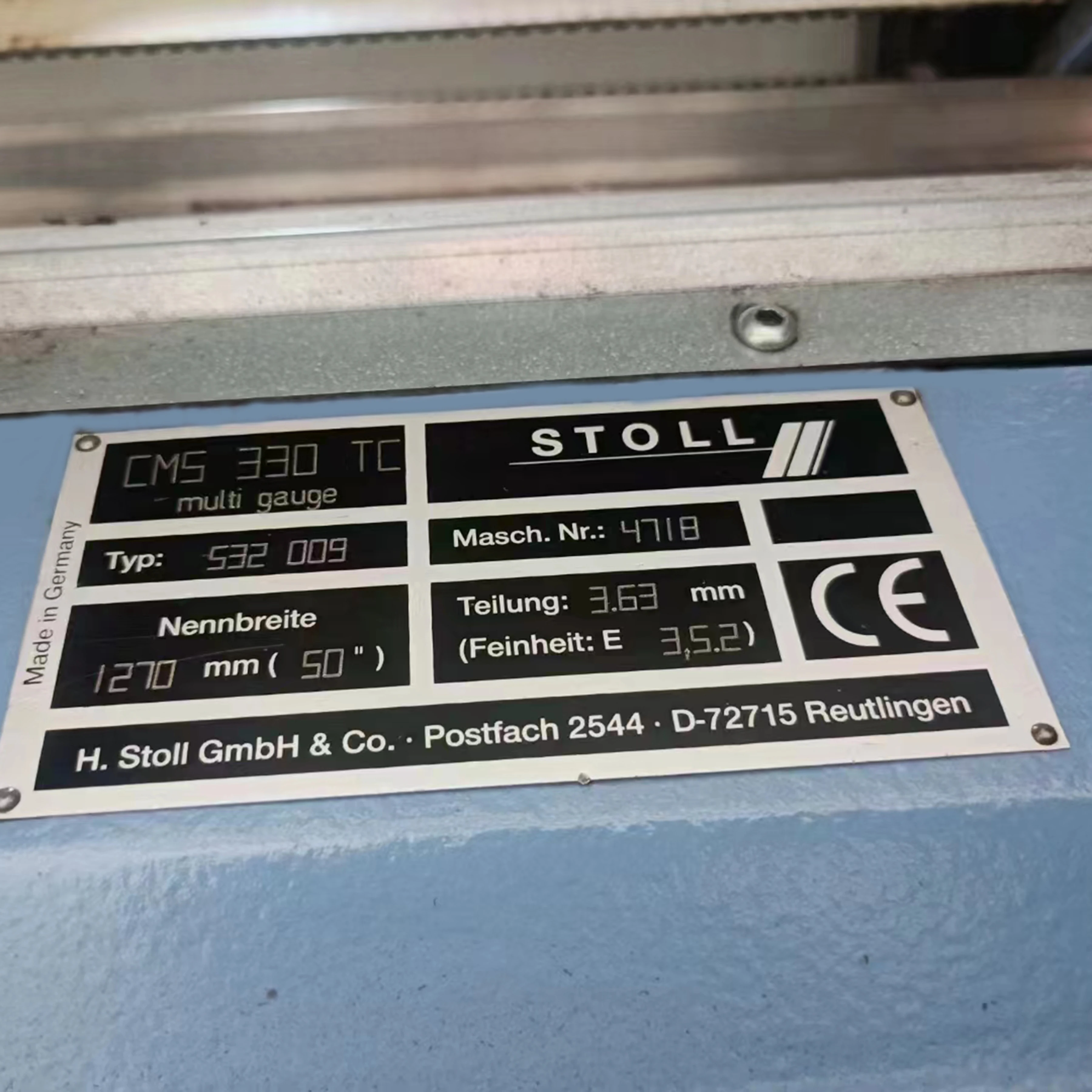 Stoll Flat Knitting Machine - High Quality & Productivity
